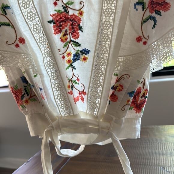 Zimmermann | Tops | Zimmermann Linen Embroidered Top | Poshmark